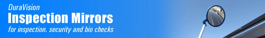 Inspection mirrors for vehicle testing and security inspection