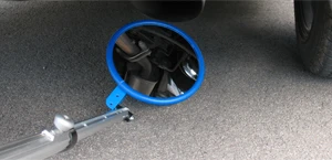 Inspection mirrors for vehicle testing and security inspection